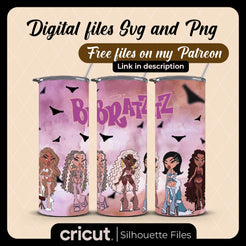Bratz svg, Bratz tumbler wraps svg, Bratz libbey wraps png, Cutting Fi ...