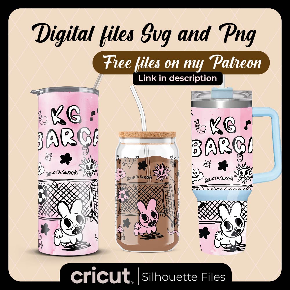 Karol g barca svg, karol g merch, wrap, tumbler 20oz png, cub libbey s ...