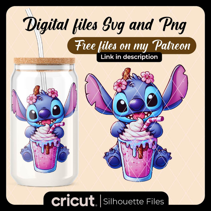 stitch eating candy PNG, Birthday Stitch png, Birthday Lilo and Stitch ...