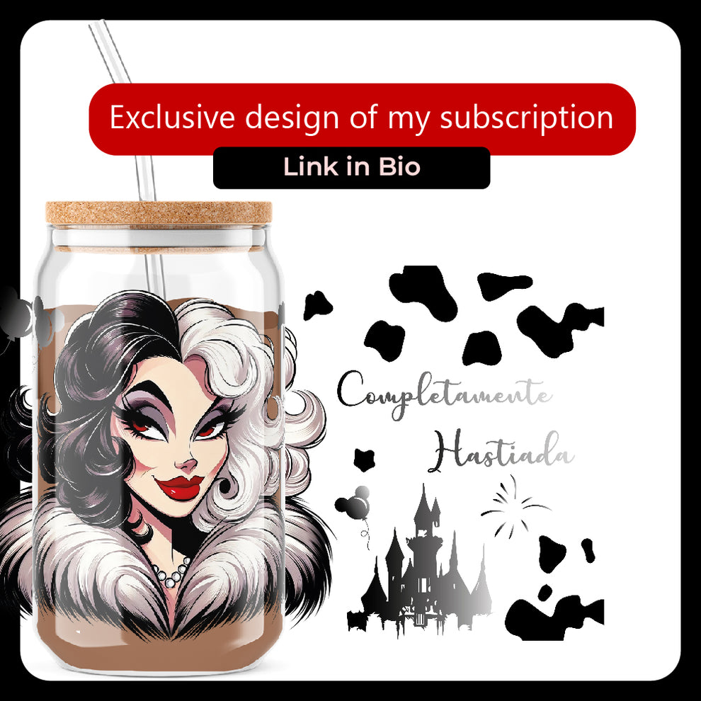 Disney villains Wrap Png, halloween png, 16oz Libbey Can Glass, Prince ...