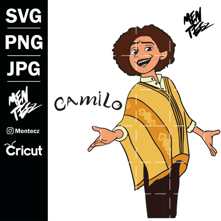 Camilo svg, Clipart Encanto, antonio svg, Encanto clipart, Encanto Tre ...