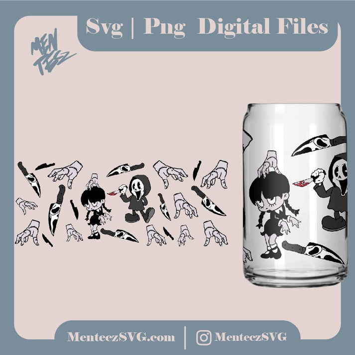 Scream Wednesday Libbey svg, baby Ghostface svg, vector png pdf psd jp ...